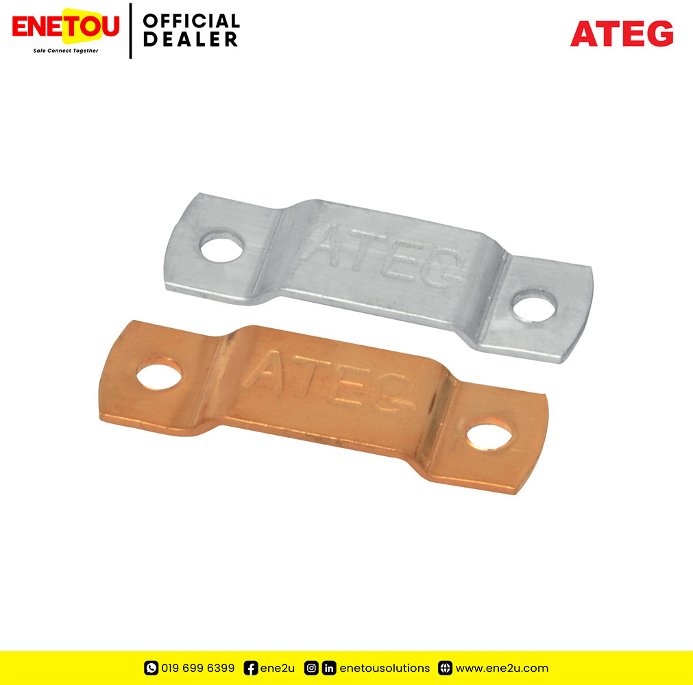 ATEG ALTG253 Lightning Conductor Fixing Tape Clip 25 X 3mm Aluminum ateg-altg253-lightning-conductor-fixing-tape-clip-25-x-3mm-aluminum